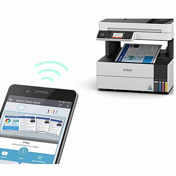 Impressora Multifuncional Epson Tanque de Tinta L6490 - Crystal Informática