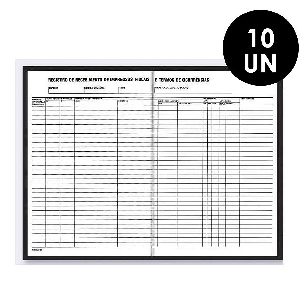 Livro Fiscal Modelo 6 São Domingos 50 Folhas C/10 UN - Tebel ...