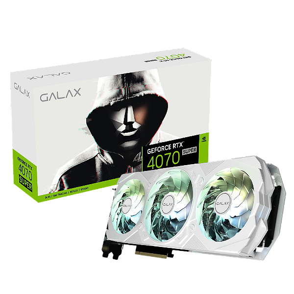 Placa de Video Galax GeForce RTX 4070 SUPER EX Gamer White 1-Click OC ...