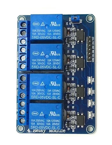Módulo Relé 5V 4 Canais - NOVA TRIDA ELETRÔNICA