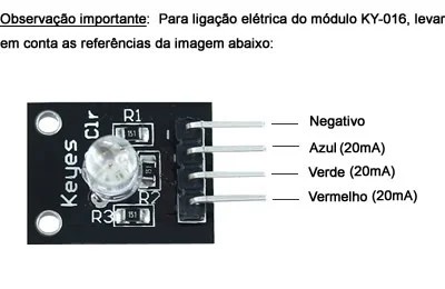 Módulo LED RGB KY-016 - NOVA TRIDA ELETRÔNICA