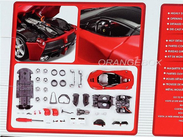 Kit Montar Ferrari LaFerrari 1:24 Maisto Vermelho - 20 anos! Loja on ...