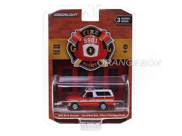 Ford Bronco 1996 City of New York Official Fire Department 1:64 ...