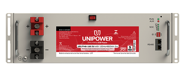 BATERIA DE LÍTIO 48V 100ah UNIPOWER - UPLFP48100 - BRASPOWER