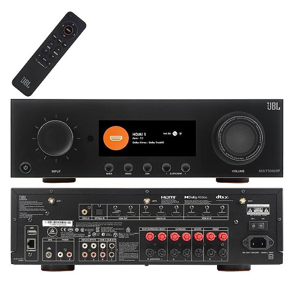 Receiver 7.2 Canais JBL MA7100HP Dolby Atmos 8K eARC Zona 2 ...