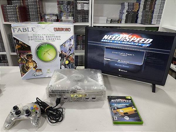 Console Microsoft Xbox Clássico Crystal Limited Edition - www ...