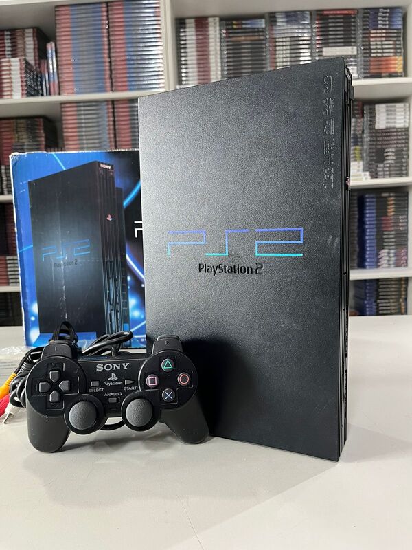 Console Sony Playstation 2 Fat Europeu Desbloqueado Matrix SCPH-50003 ...
