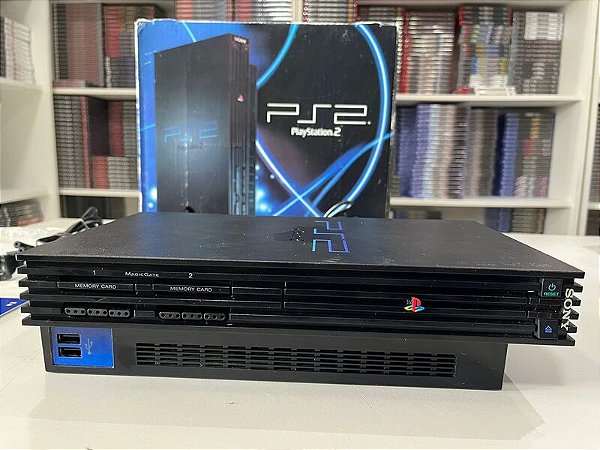 Console Sony Playstation 2 Fat Europeu Desbloqueado Matrix SCPH-50003 ...