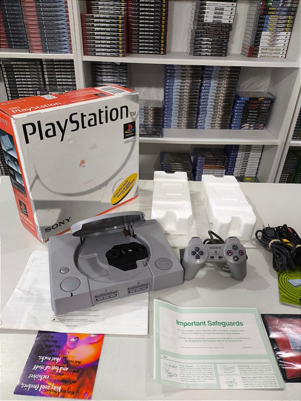 Console Playstation 1 Fat Americano Travado SCPH-5501 CIB - PS1 FAT ...