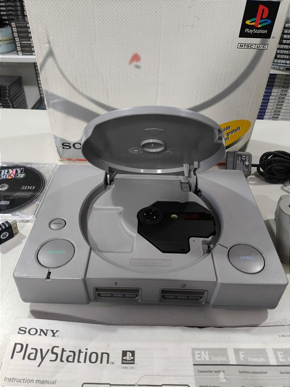 Console Playstation 1 Fat Americano Travado SCPH-5501 CIB - PS1 FAT ...