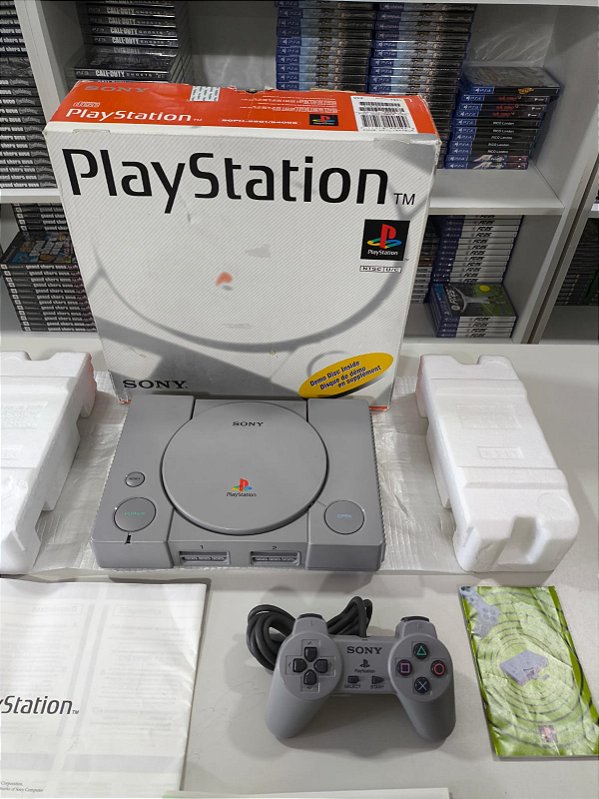 Console Playstation 1 Fat Americano Travado SCPH-5501 CIB - PS1 FAT ...