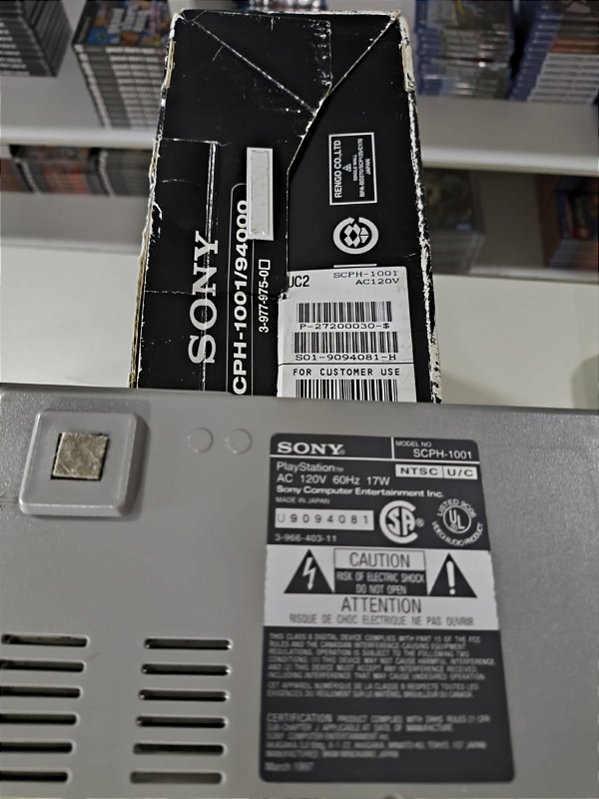 Console Playstation 1 Americano Travado SCPH-1001 - PS1 Fat Serial ...