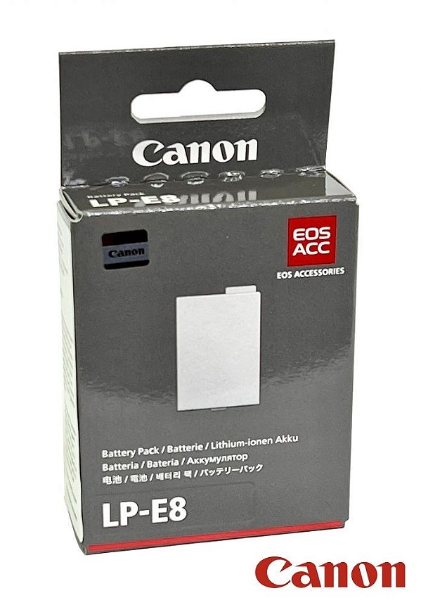 Bateria Canon LP-E8 Lithium-Ion ORIGINAL - Backup Equipamentos