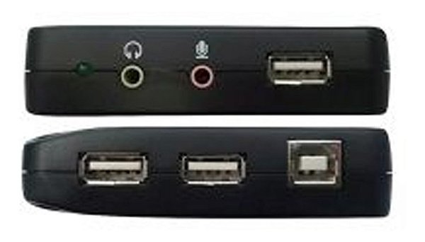 Hub Usb Entrada De Áudio/microfone Thinnetworks Cf000585 - Seven ...