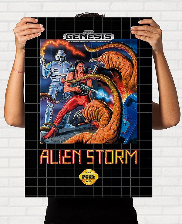 Quadro Capa do Alien Storm - Mega Drive Americano - Final Frame Quadros ...
