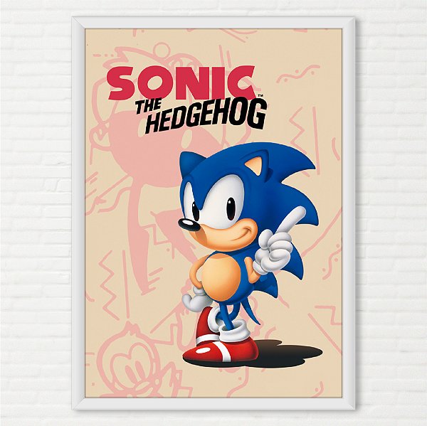 Quadro Sonic The Hedgehog - Pôster Sega Mega Drive - Final Frame ...