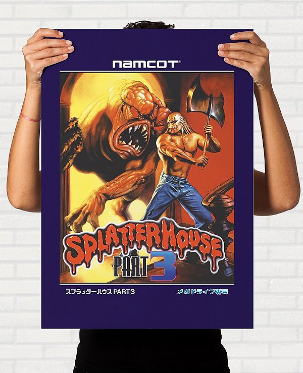 Quadro Capa do Splatterhouse 3 - Sega Mega Drive Japonês - Final Frame ...