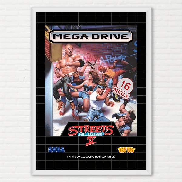 Quadro Capa do Streets of Rage 2 - Sega Mega Drive TecToy - Final Frame ...