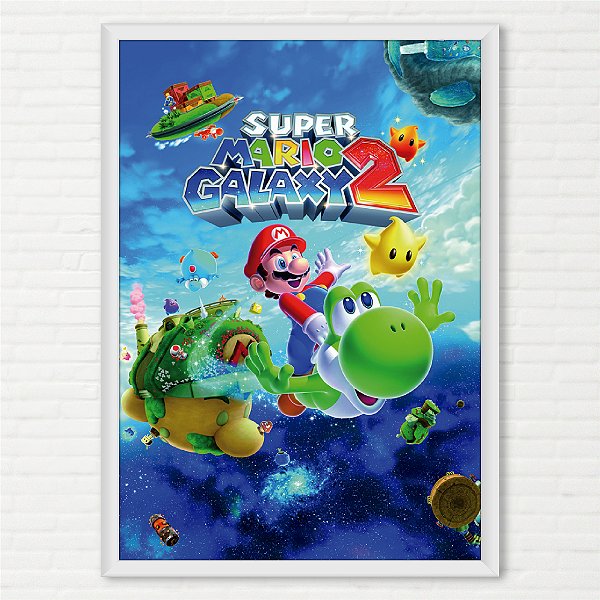 Quadro Super Mario Galaxy 2 Pôster - Nintendo Wii - Final Frame Quadros ...