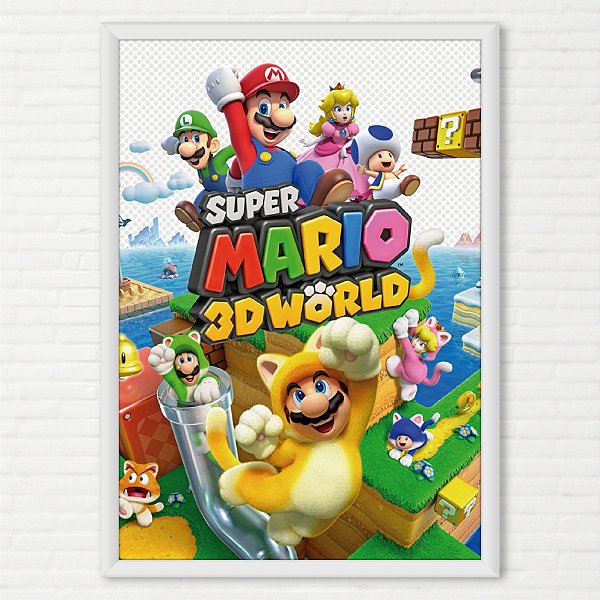 Quadro Super Mario 3D World Pôster - Nintendo Wii U - Final Frame ...
