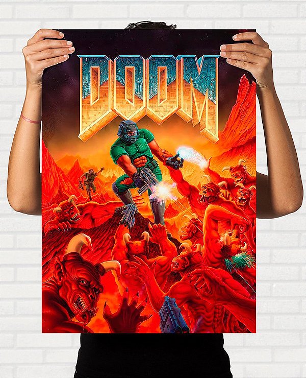 Poster Doom 1991 Pôster - PC - Final Frame Pôsteres Decorativos