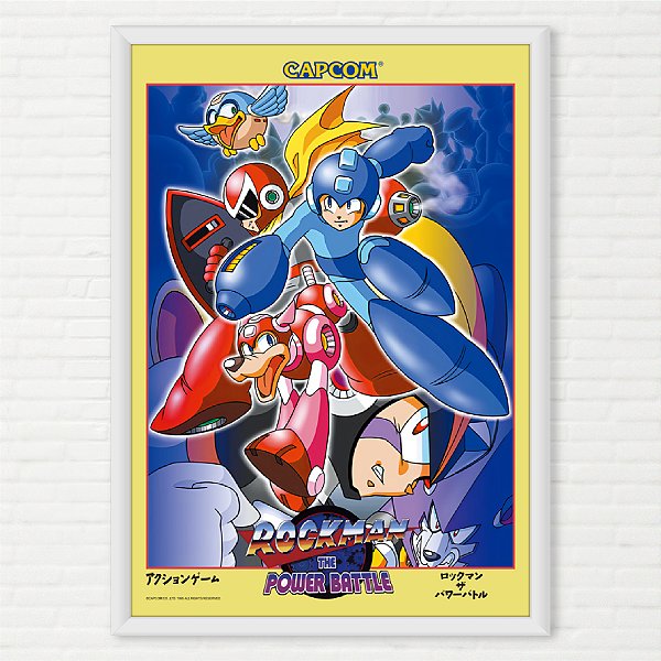Quadro Rockman The Power Battle - Pôster Arcade Capcom - Final Frame ...