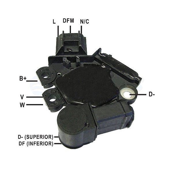 Regulador Alternador Gauss Para alternador sg9b082 valeo - MozBR Peças ...