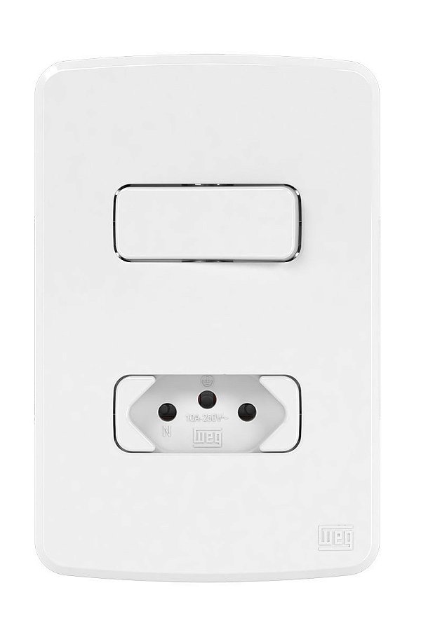 Tomadas e interruptores - Linha Weg Composé - Branca - 4x2 - A Instaladora