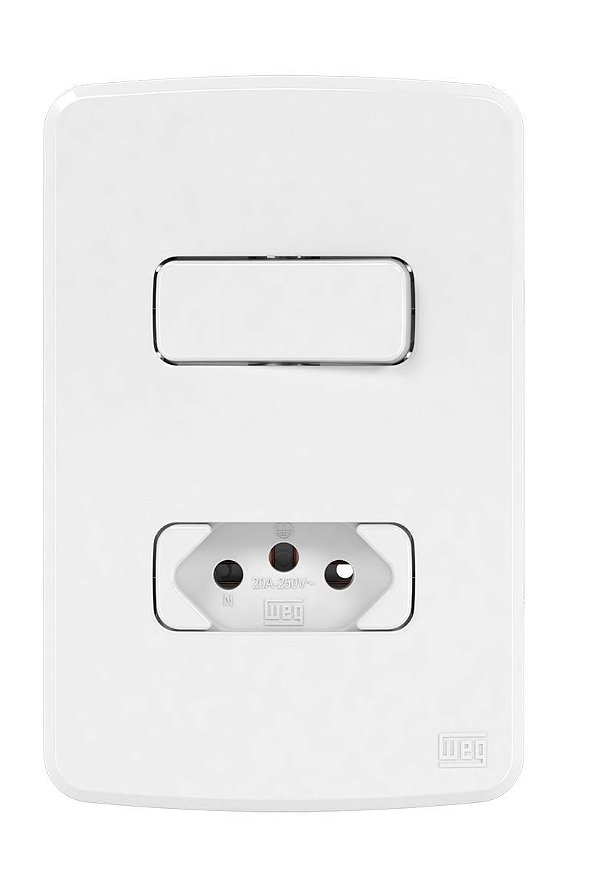 Tomadas e interruptores - Linha Weg Composé - Branca - 4x2 - A Instaladora