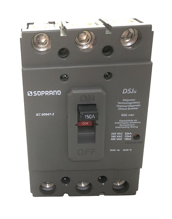 Disjuntor Tripolar Caixa Moldada Soprano 150a Aprovado Cemig - A ... Disjuntor Tripolar Caixa Moldada Soprano 150a Aprovado Cemig - A ...