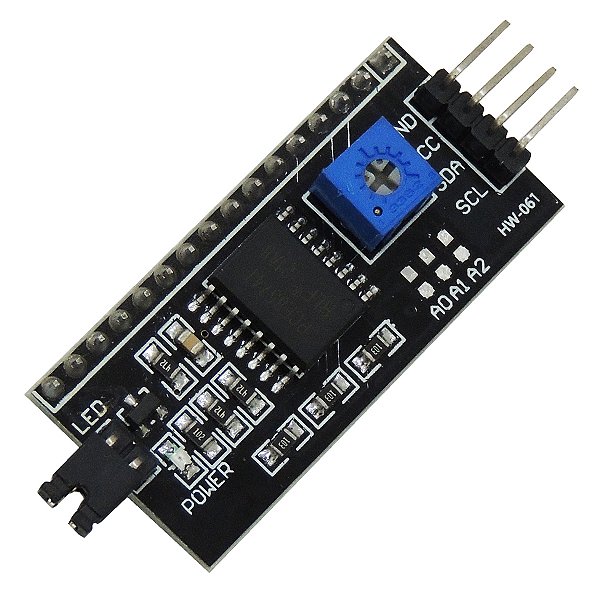 Módulo I2C Serial para Display LCD 16x2 e 20x4 - BR ELETRÔNICA
