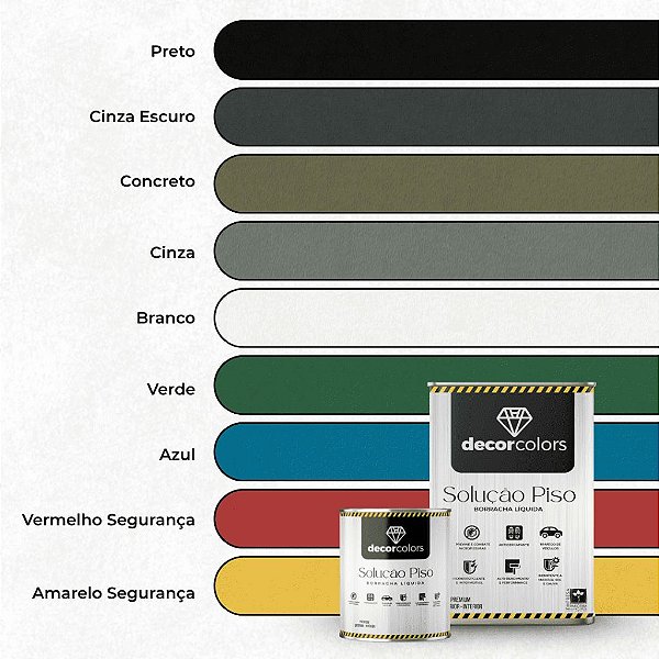 Tinta Borracha Líquida Piso 18L Cinza Escuro Decor Colors - Decor ...