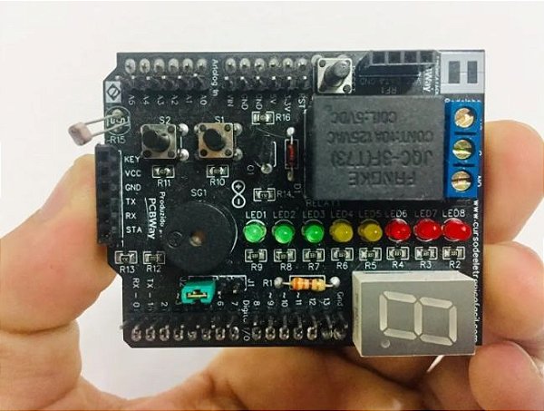 Módulo Arduino Shield Eletrônica Fácil D.I.Y - Eletrônica Fácil Educacional