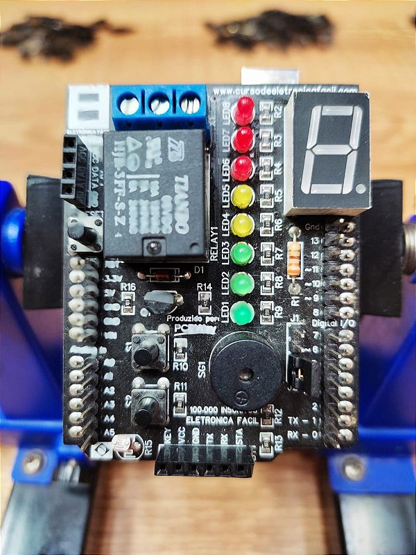 Módulo Arduino Shield Eletrônica Fácil D.I.Y - Eletrônica Fácil Educacional