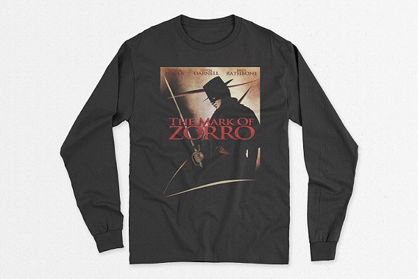Camiseta Zorro - Camisa 1 - Cine Clássicos Camisetas - Camisetas Cinematográficas