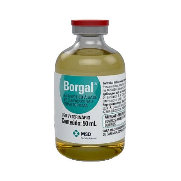 Borgal 50 mL - Msd - Kajavet Farmácia Veterinária