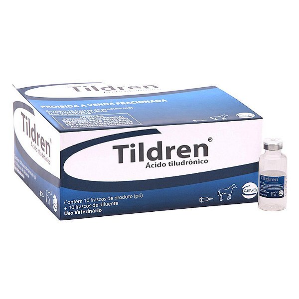 Tildren 10 Frascos De 50 Mg - Ceva - Kajavet Farmácia Veterinária