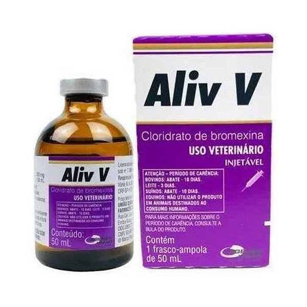 Aliv V 50 mL - Agener União - Kajavet Farmácia Veterinária