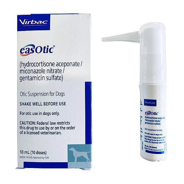 Easotic 10 mL - Virbac - Kajavet Farmácia Veterinária