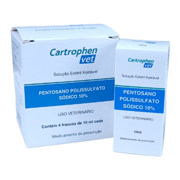 Cartrophen Vet 10% 10 mL Caixa Com 4 Frascos - Biopharm Austrália ...