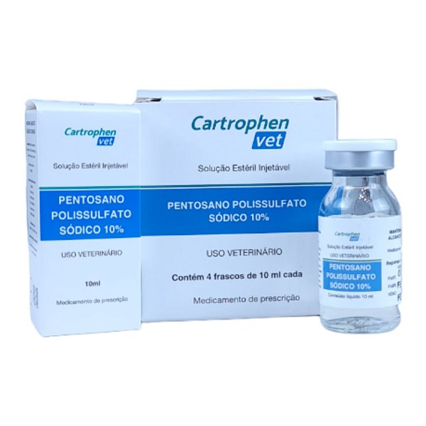 Cartrophen Vet 10% 10 mL Caixa Com 4 Frascos - Biopharm Austrália ...