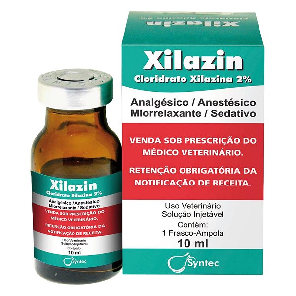 Xilazin Xilazina 2% 10 mL (Controlado) - Syntec - Kajavet Farmácia ...