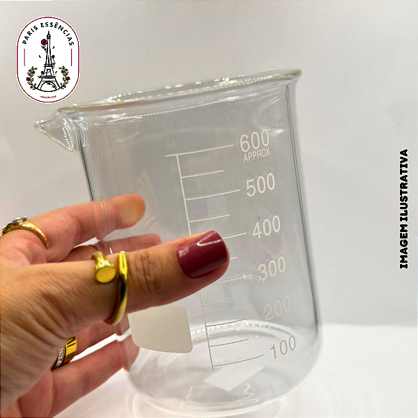 Copo Becker de Vidro 600ML - Paris Essencias