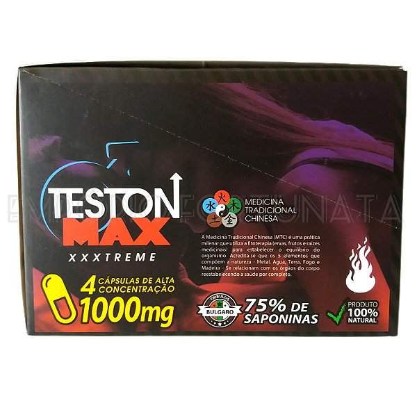 Teston Max 100% Natural Caixa 48 Cápsulas - Empório Fortunata ...