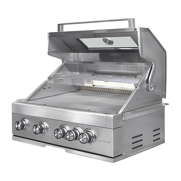 Churrasqueira a Gás Alluma Exclusive em Inox 304 - 4 + 1 Queimadores ...