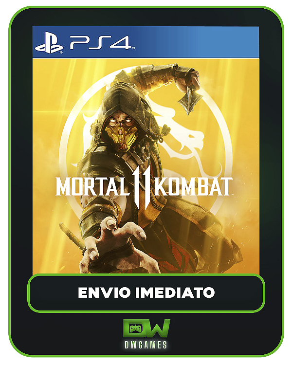 Mortal Kombat 11 - PS4 - Edição Padrão - Mídia Digital - DW Games