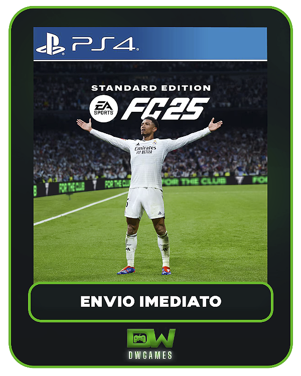 EA Sports FC 25 - PS4 - EAFC 25 - Edição Padrão - Mídia Digital - DW Games