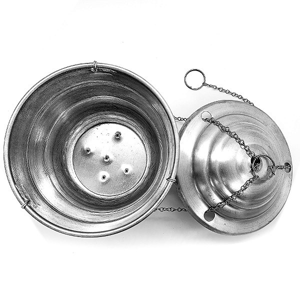 Turibulo Incensário Defumador Alumínio C/ Corrente Diversos Tamanhos ...