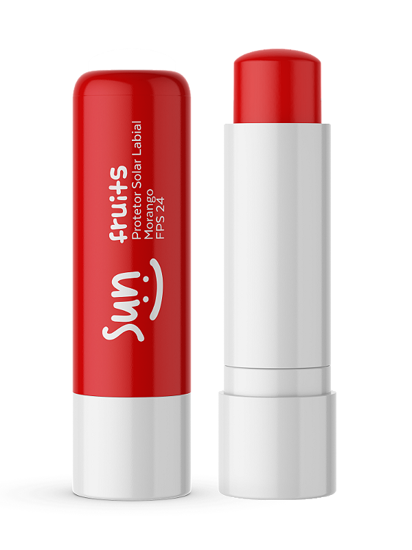 Protetor Solar Labial FPS 24 Morango 3,5g - Dermachem Laboratory