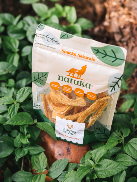 Natuka Creck Bucho Bovino - Petisco Natural e Crocante para Cães - Natuka